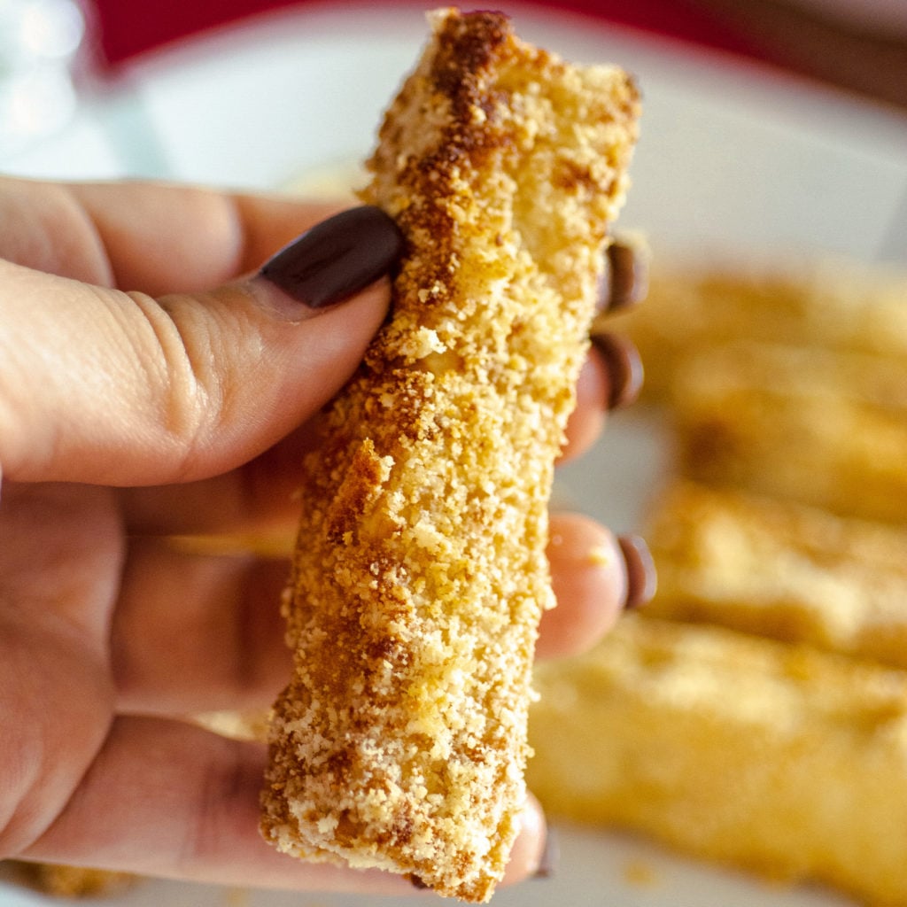 Crispy Keto Fried Tofu Sticks - Tastylicious