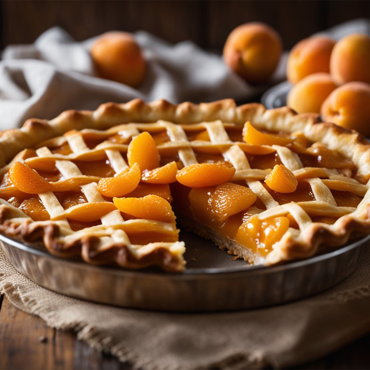 Apricot Pie with Canned Apricots - Tastylicious