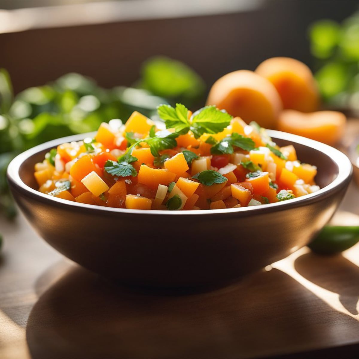 Apricot Salsa Made With Canned Apricots - Tastylicious