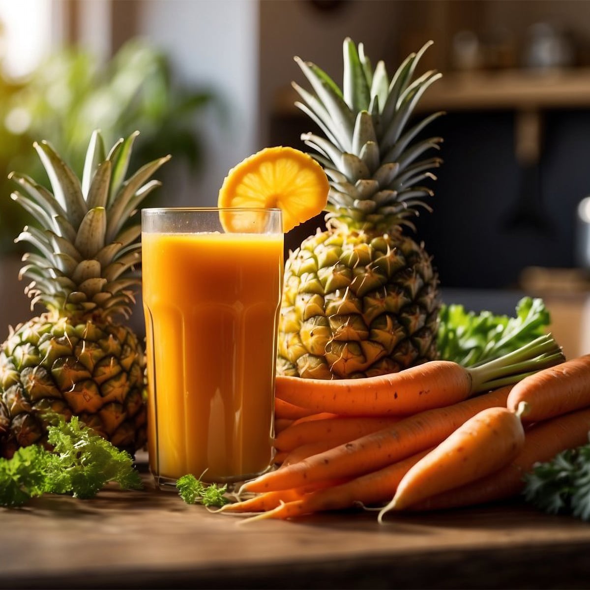 A Taste of Paradise in Pineapple-Carrot Juice - Tastylicious