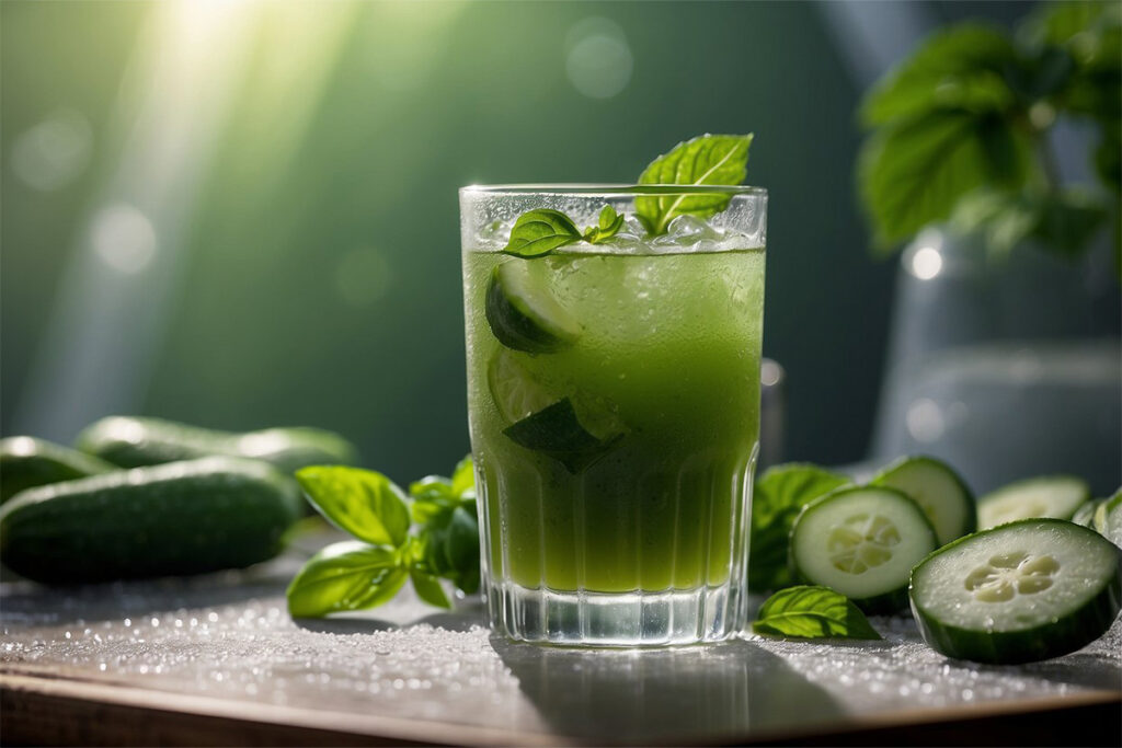 Cucumber Basil Juice for a Refreshing Detox - Tastylicious