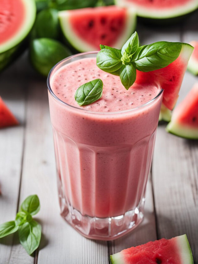 Coconut Watermelon Smoothie - Tastylicious