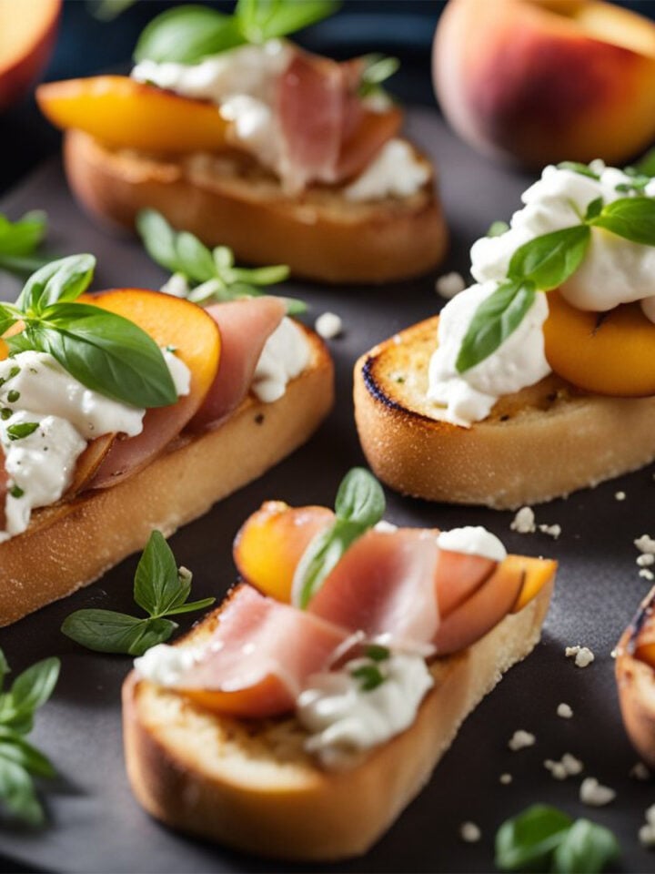 Peach and Ricotta Toast: A Simple Gourmet Breakfast - Tastylicious