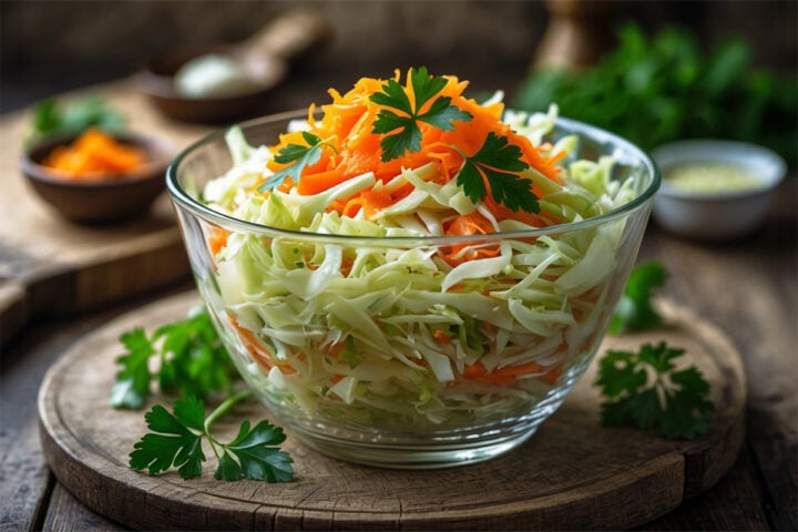 Polish Cabbage and Carrot Salad (Surówka z Kapusty) - Tastylicious