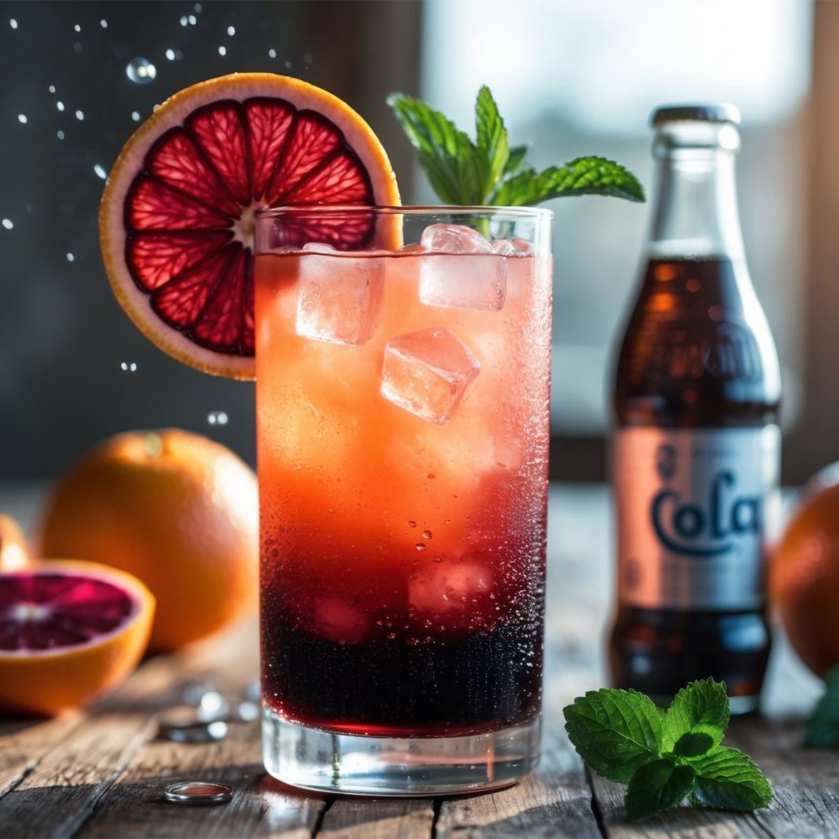 Blood Orange Ranch Water with Coke - Tastylicious