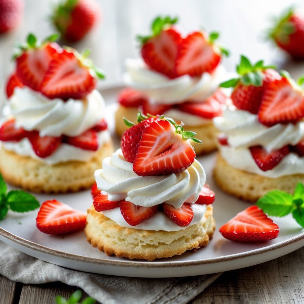 Mini Strawberry Shortcakes - Tastylicious