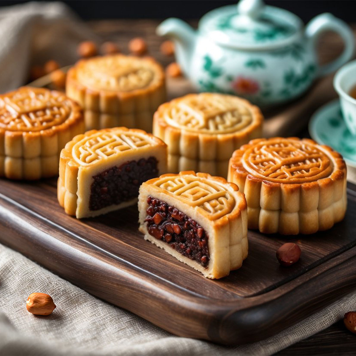 Five-Nut Mooncakes for Mid-Autumn Festival - Tastylicious