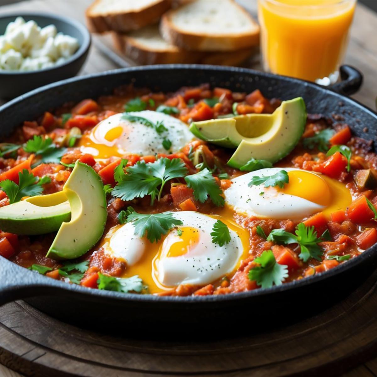 American-Style Breakfast Shakshuka - Tastylicious