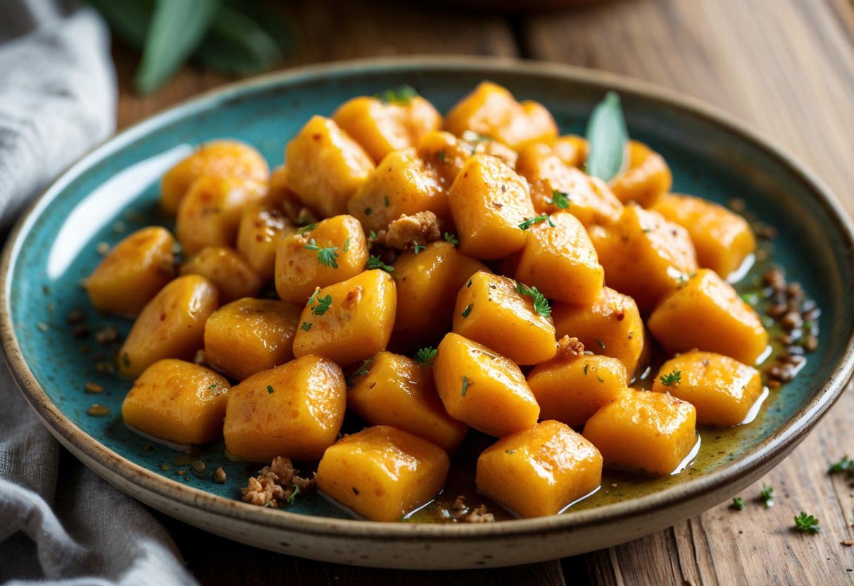 Sweet Potato Gnocchi with Brown Butter and Sage Sauce - Tastylicious