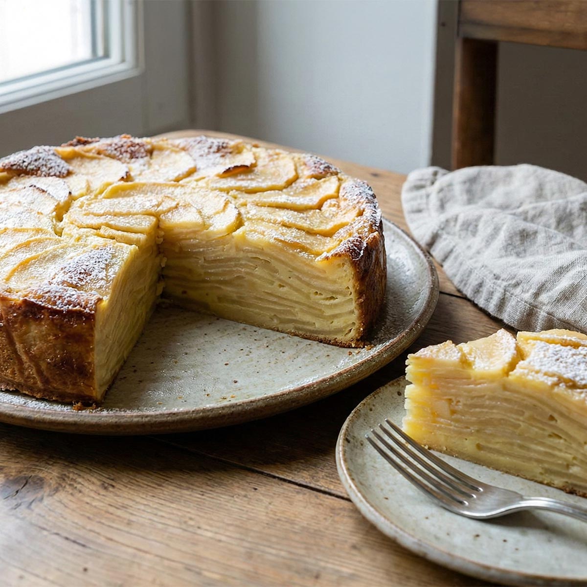 Invisible Apple Cake (Gâteau Invisible) - Tastylicious