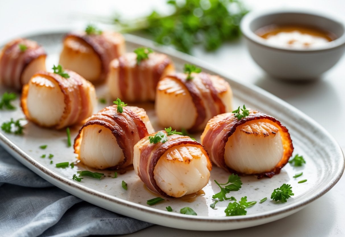Sweet and Salty Bacon‑Wrapped Scallops - Tastylicious