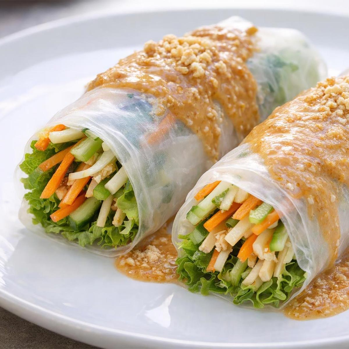 Fresh Bamboo Shoot & Vegetable Spring Rolls - Tastylicious