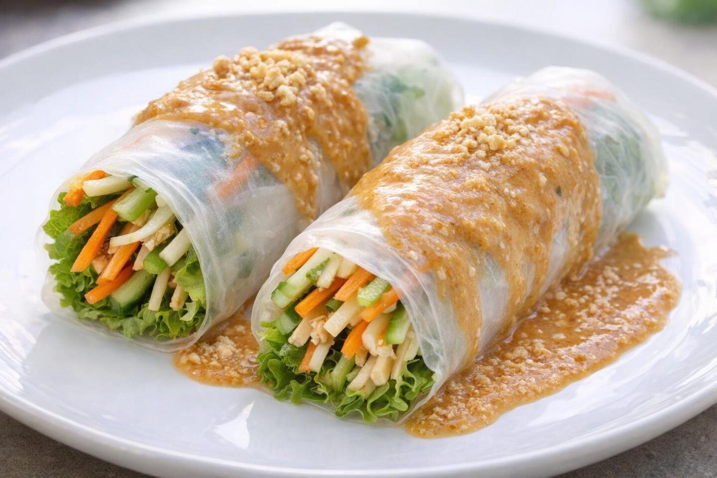 Fresh Bamboo Shoot & Vegetable Spring Rolls - Tastylicious