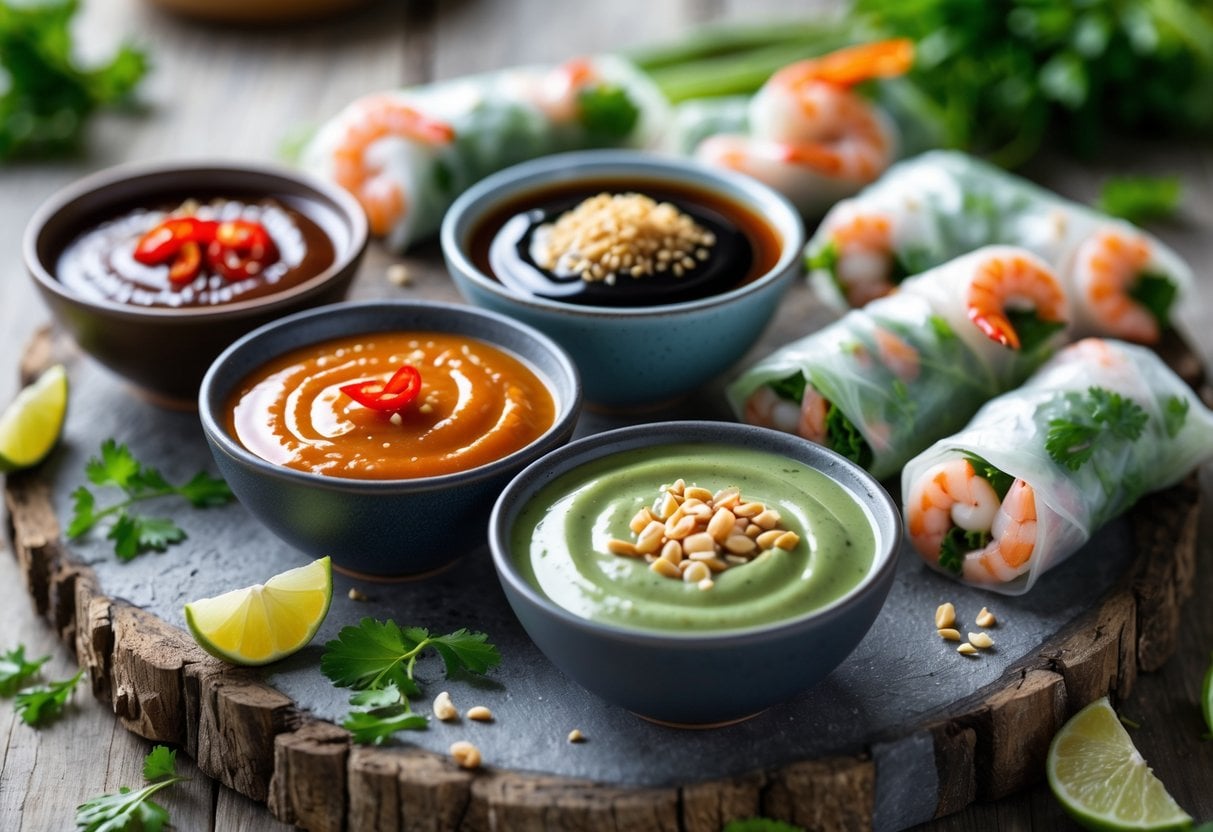 Homemade Dipping Sauces for Spring Rolls - Tastylicious