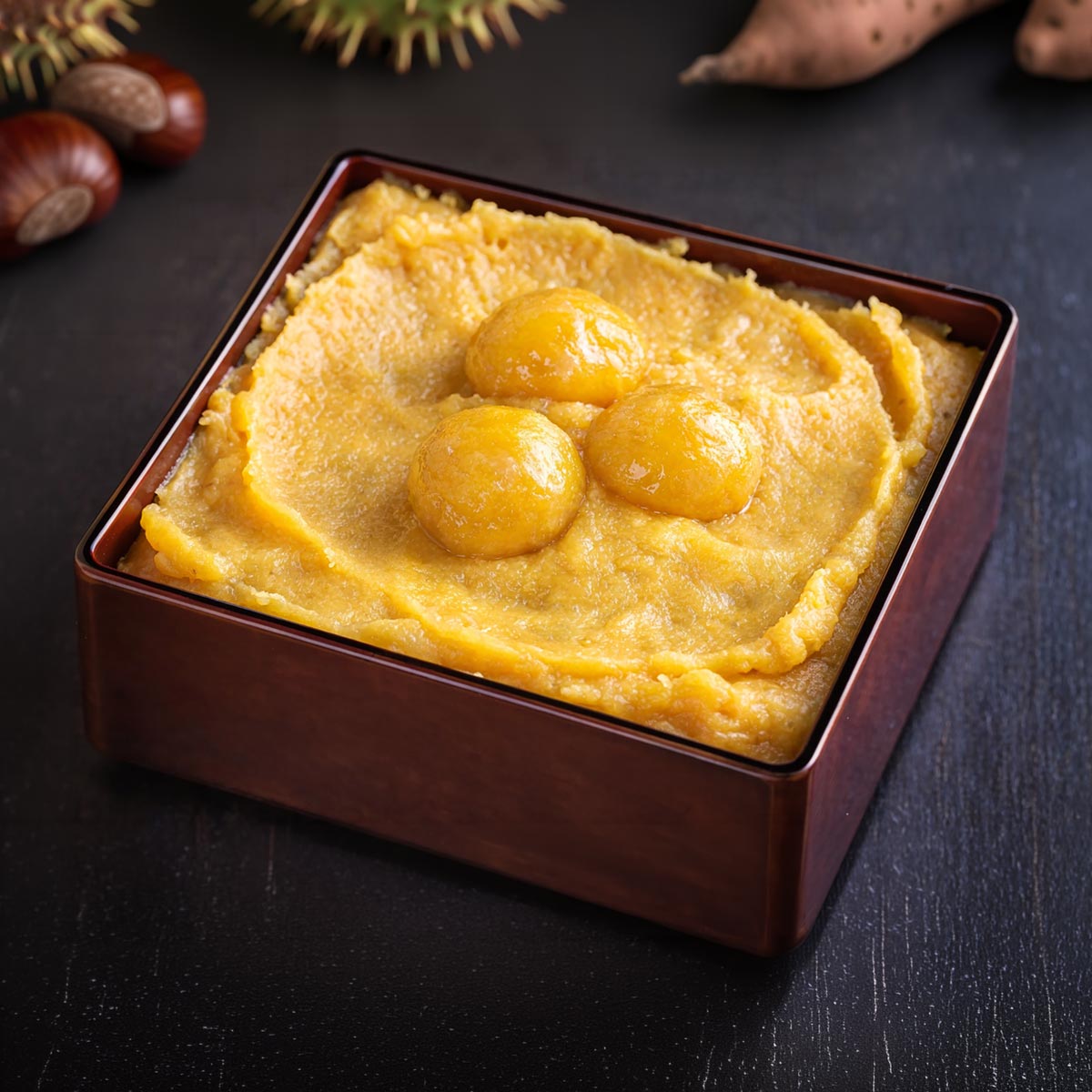 Osechi Kuri Kinton (Chestnut & Sweet Potato Mash) - Tastylicious