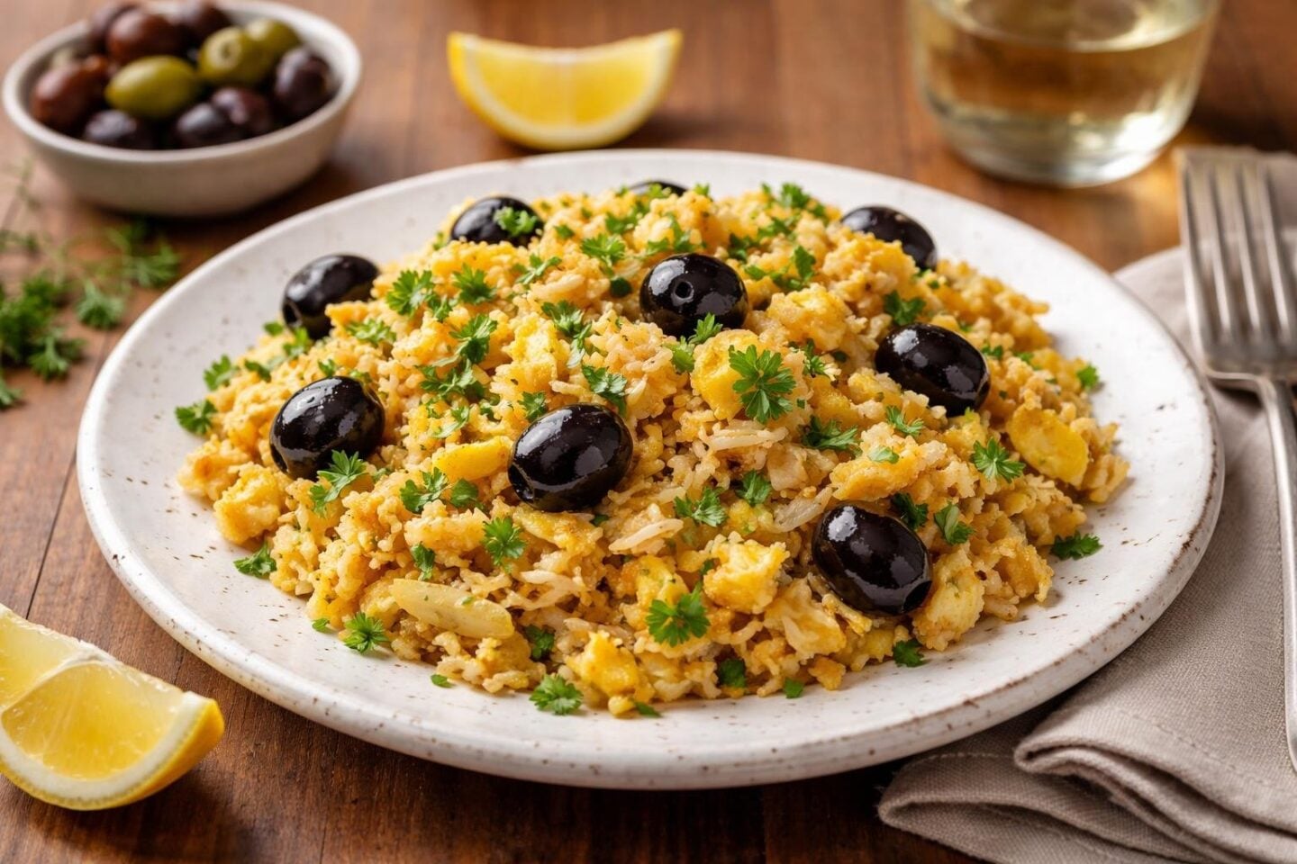 Bacalhau a Bras (Portuguese Salt Cod with Eggs & Potatoes) - Tastylicious