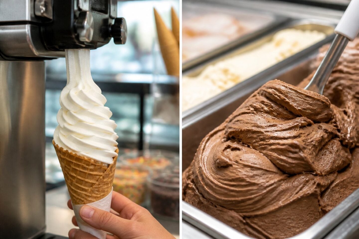 Gelato vs Soft Serve Ice Cream - Tastylicious